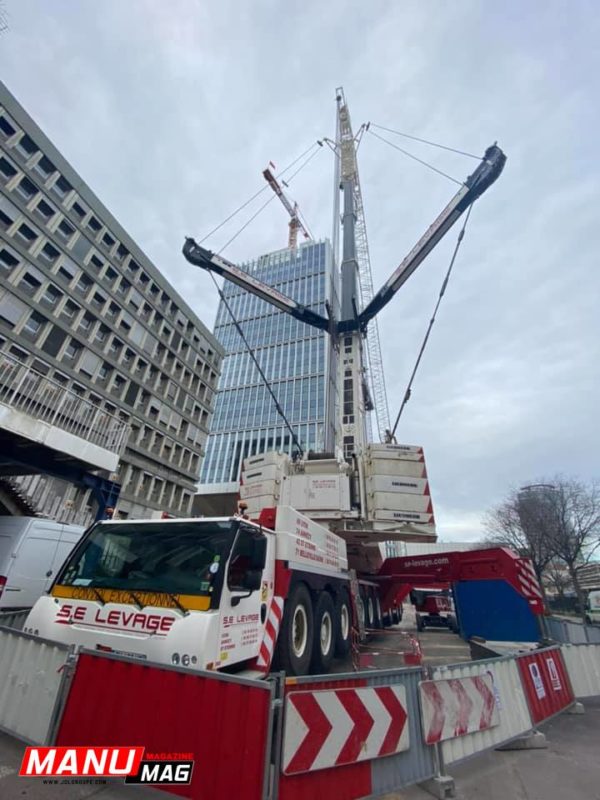 Tour Silex 2 : la grue Liebherr LTM1750 de SE levage pour effectuer le ...