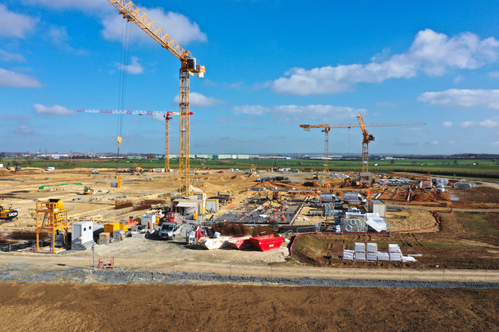 Spie batignolles construit les 15 bâtiments du centre pénitentiaire de Caen