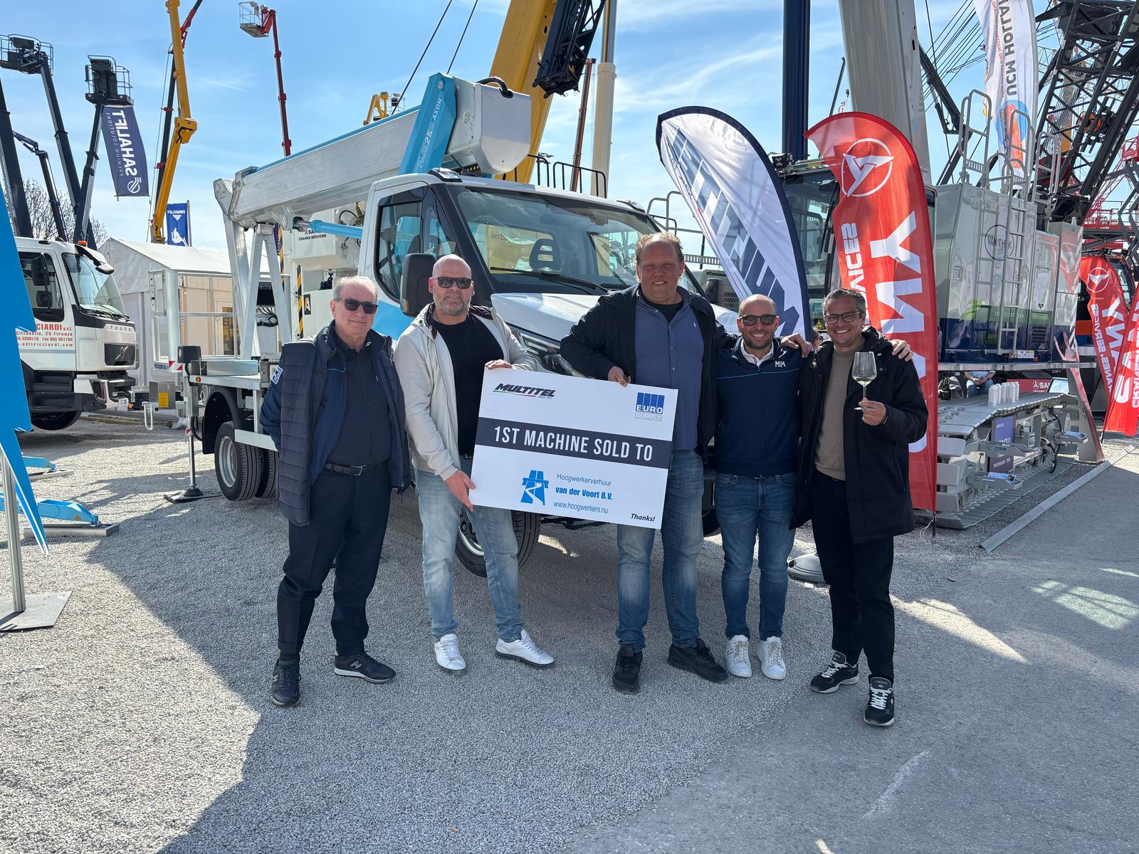 La première nacelle MJE 250 AXON 100% électrique Multitel pour les Pays-Bas